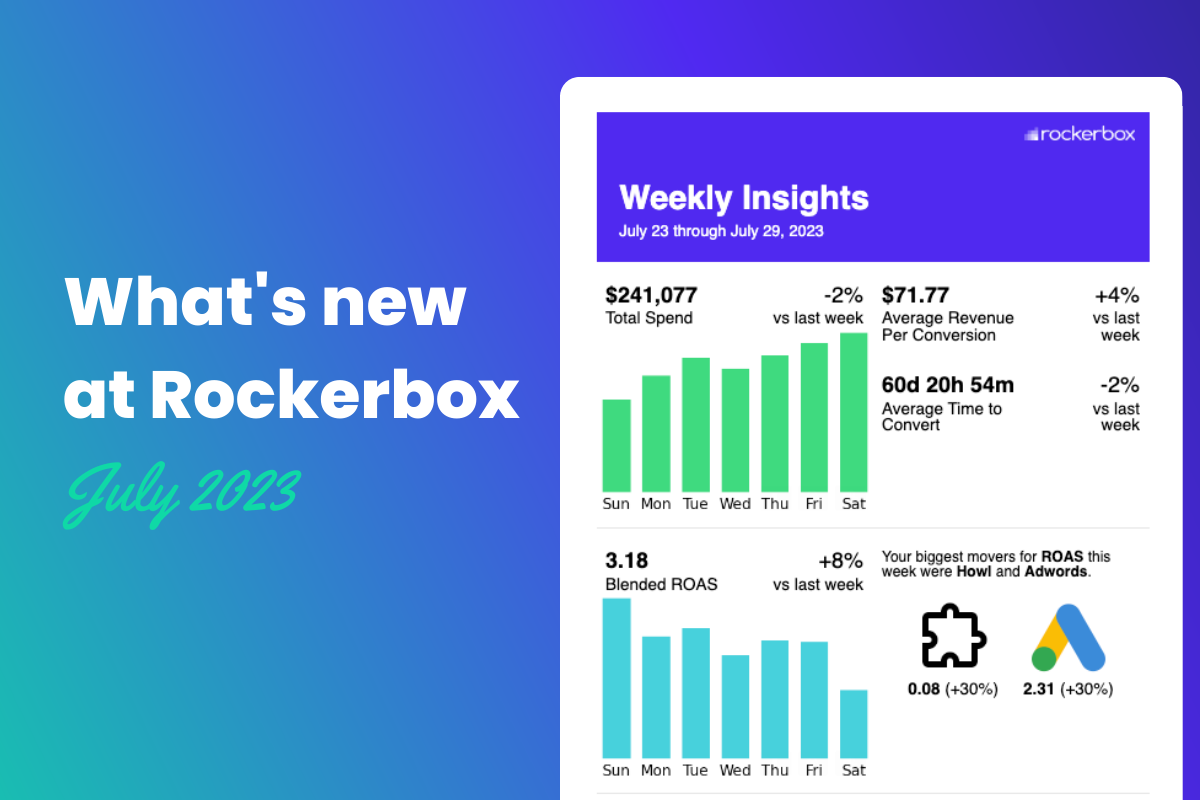 Rockerbox July 2023 Releases: A New Way to Keep a Pulse on Important ...